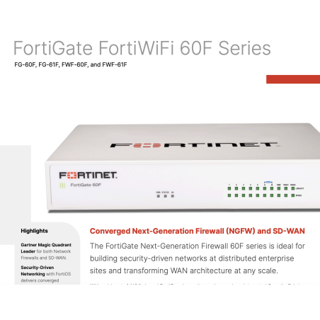 FortiGate FortiWiFi 60F Series